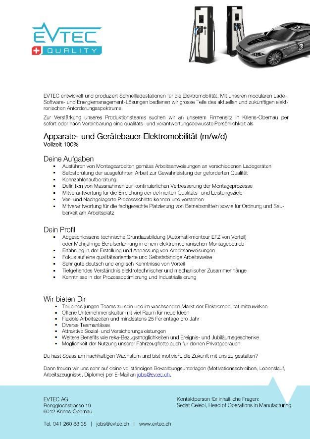 EVTEC | Stellen